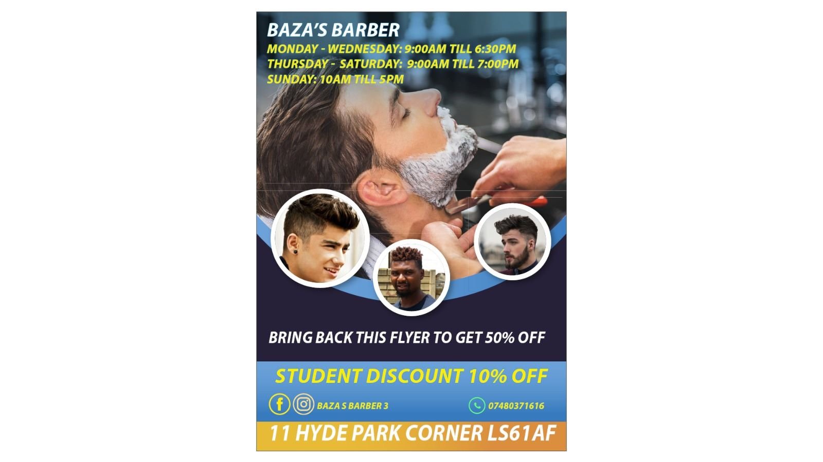 Barber Shop Flyer - Atlantic Design Print