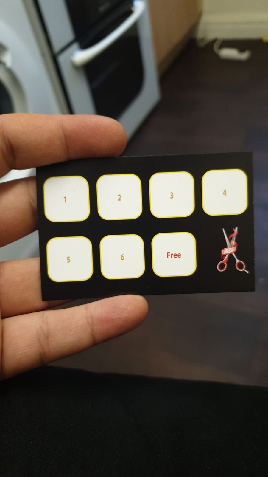 Barber Shop Loyalty Card - Atlantic Design Print