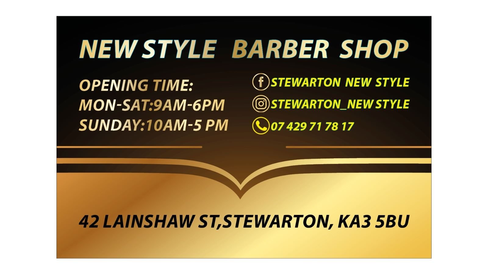 Barber Shop Loyalty Card - Atlantic Design Print
